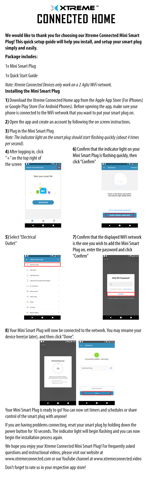 Mini Smart Plug Quick Start Guide – Xtreme Connected Home